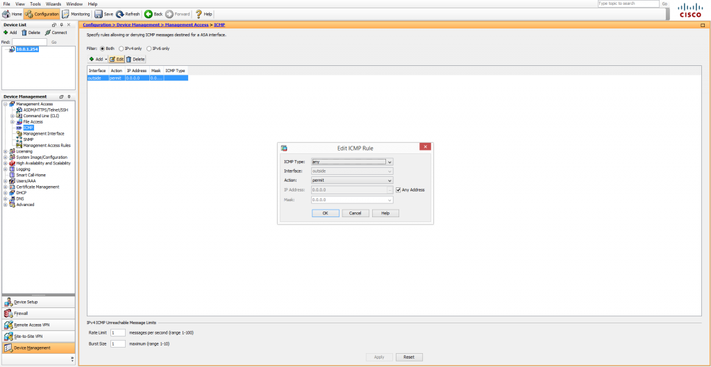 Cisco ASA – Configuration de Base | Networklab