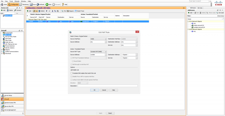 Cisco ASA – Configuration de Base | Networklab